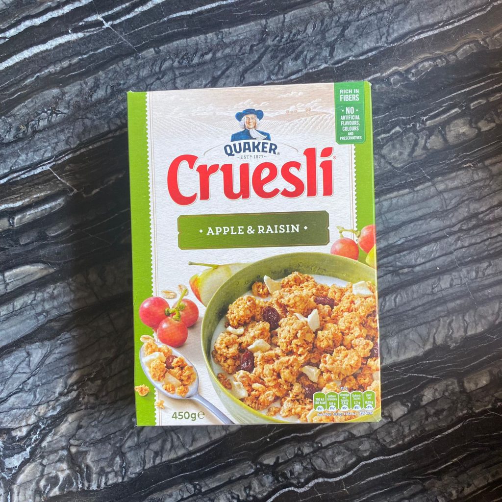 Quaker cruesli 450 gr – Apple Raisin – Japan Corner